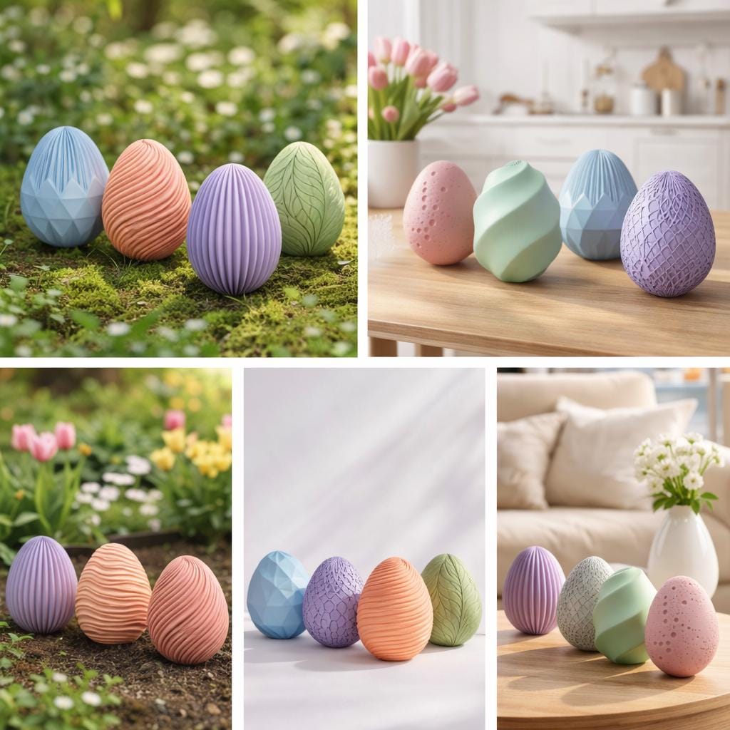 Set of 12 Easter Egg 3D Printable STL Bundle (digital Download) - Etsy