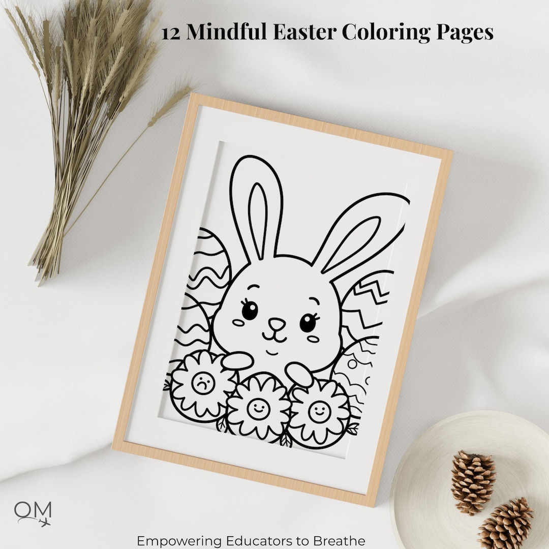 Easter Mindfulness Coloring Pages | 12 Mandalas | A4 & US Letter PDF - Etsy