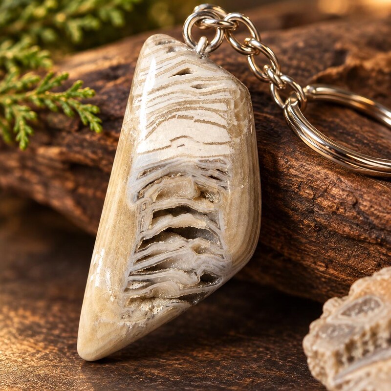 Fossil Prehistoric Keychain - Etsy
