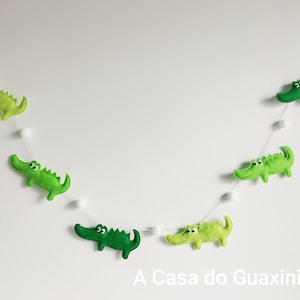 Alligators Garland - Wall Hanging - Wall Decoration - Felt Alligators ...