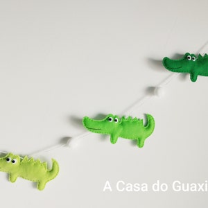 Alligators Garland - Wall Hanging - Wall Decoration - Felt Alligators ...