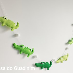 Alligators Garland - Wall Hanging - Wall Decoration - Felt Alligators ...
