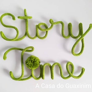 Tricotin Knitted Name Knitted Word Nursery Decor Wall - Etsy