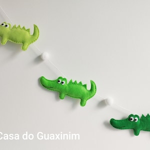 Alligators Garland - Wall Hanging - Wall Decoration - Felt Alligators ...