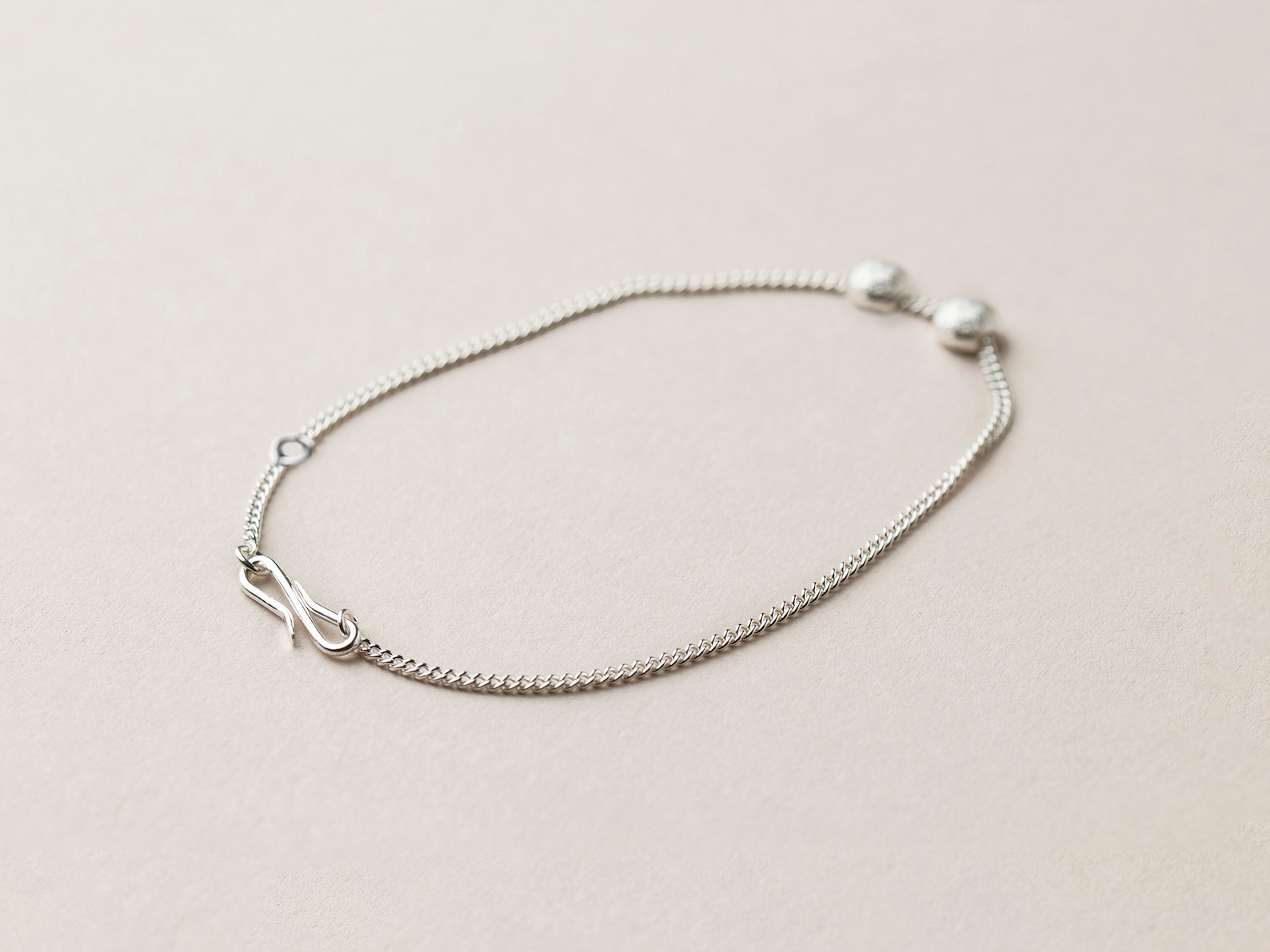 Fine Chain Bracelet in Silver Feminine Bracelet Sustainable - Etsy