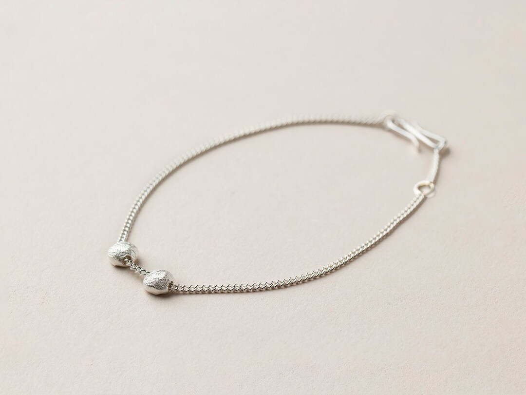Fine Chain Bracelet in Silver, Feminine Bracelet, Sustainable Silver ...