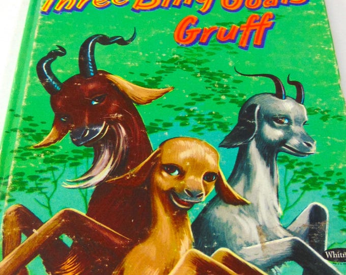 Three Billy Goats Gruff, Vintage Whitman Tell-a-tale Children's Book ...