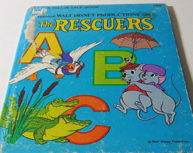 The Rescuers ABC, Vintage 1970s Golden Tell-a-tale Children's Book ...