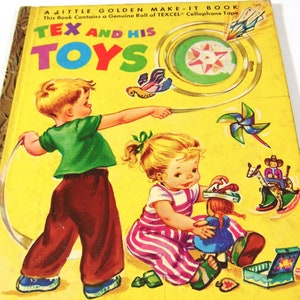 Tex and His Toys, Vintage Little Golden Book, by Elsa Ruth Nast and ...