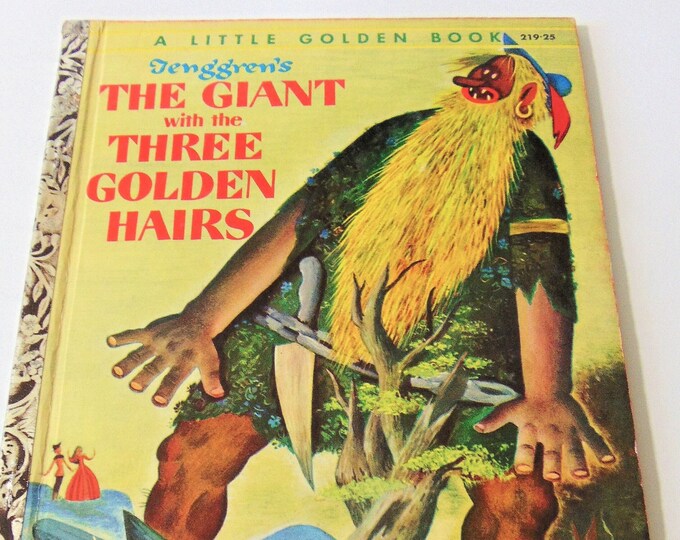 The Giant With the Three Golden Hairs, Vintage 1950s Little Golden ...