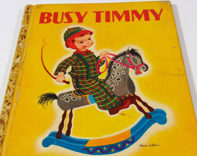 Busy Timmy, Vintage Little Golden Children's Book, by Kathryn & Byron ...
