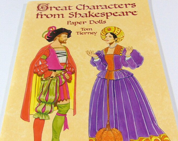 Great Characters From Shakespeare Paper Dolls, Vintage Paper Doll & Cut ...