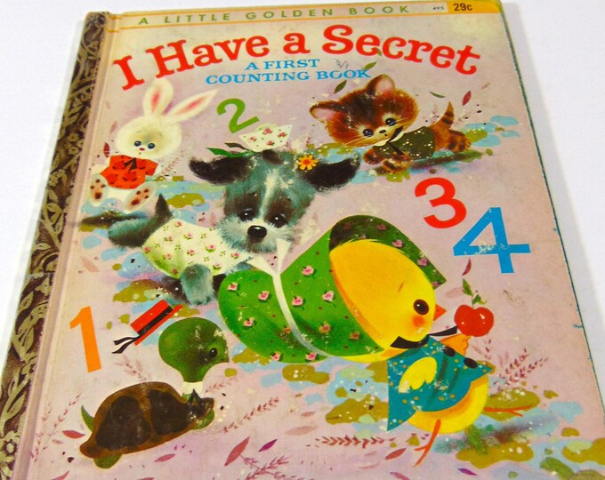 I Have A Secret, Vintage Little Golden Book, A First Counting Book ...