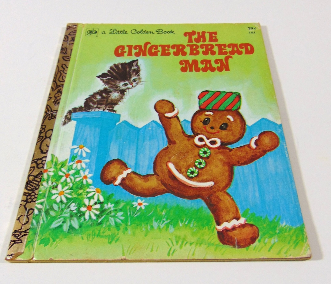 The Gingerbread Man, Vintage Little Golden Children's Book, Illustrated ...