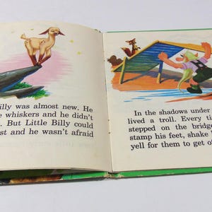 Three Billy Goats Gruff, Vintage Whitman Tell-a-tale Children's Book ...