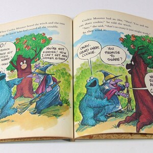 Cookie Monster and the Cookie Tree, Vintage Little Golden Children's ...
