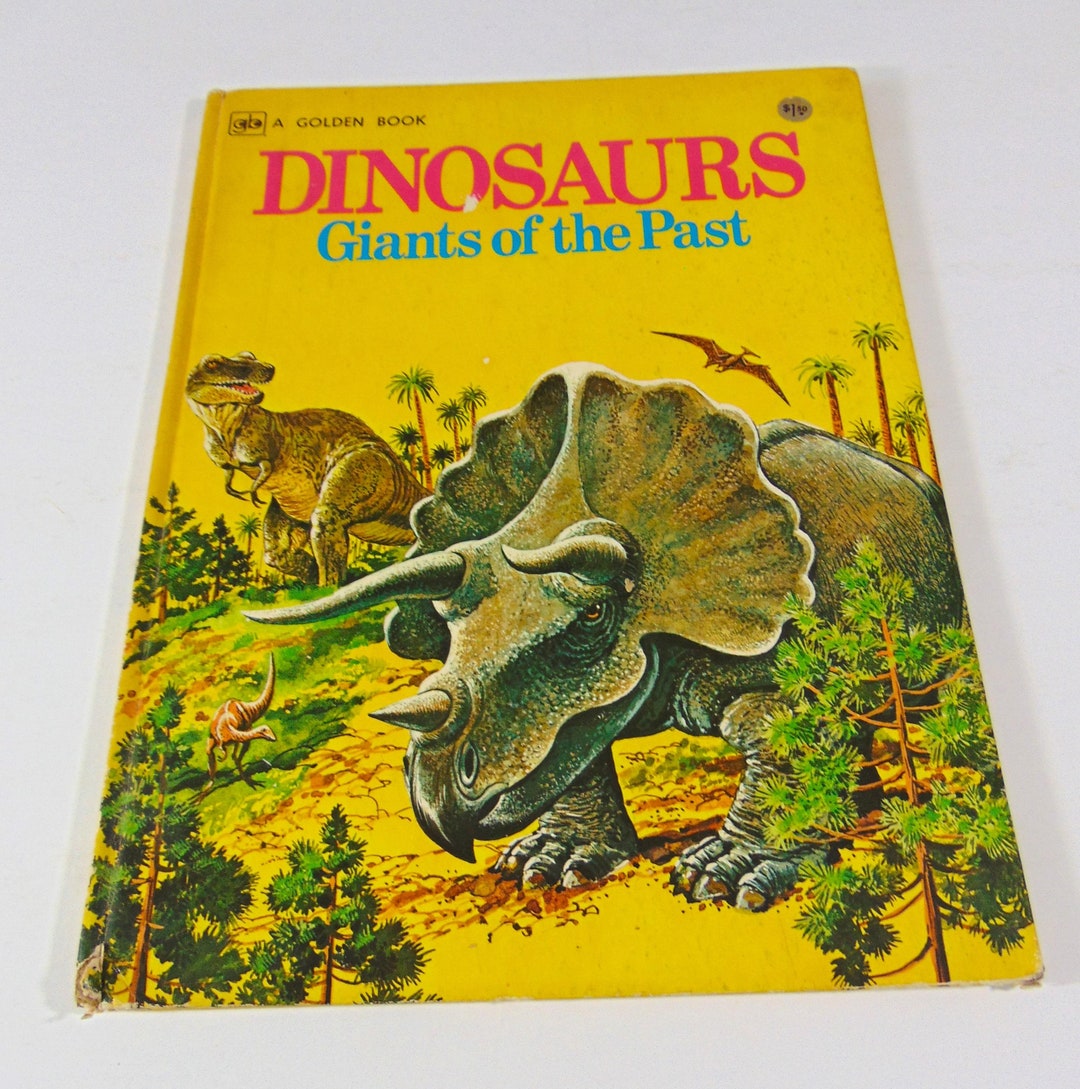 Dinosaurs Giants of the Past, Vintage Big Golden Book, by Eileen Daly ...