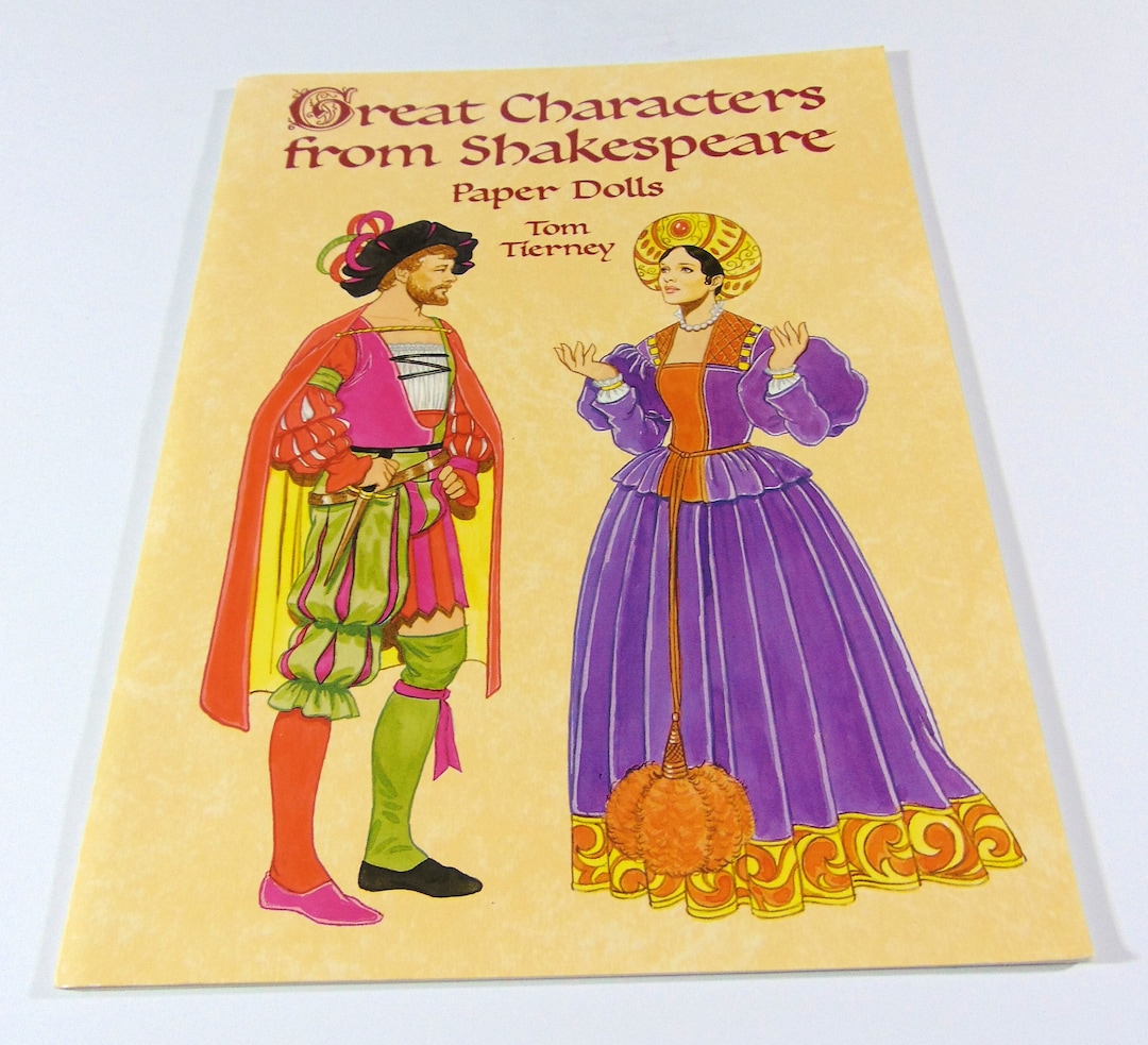 Great Characters From Shakespeare Paper Dolls, Vintage Paper Doll & Cut ...