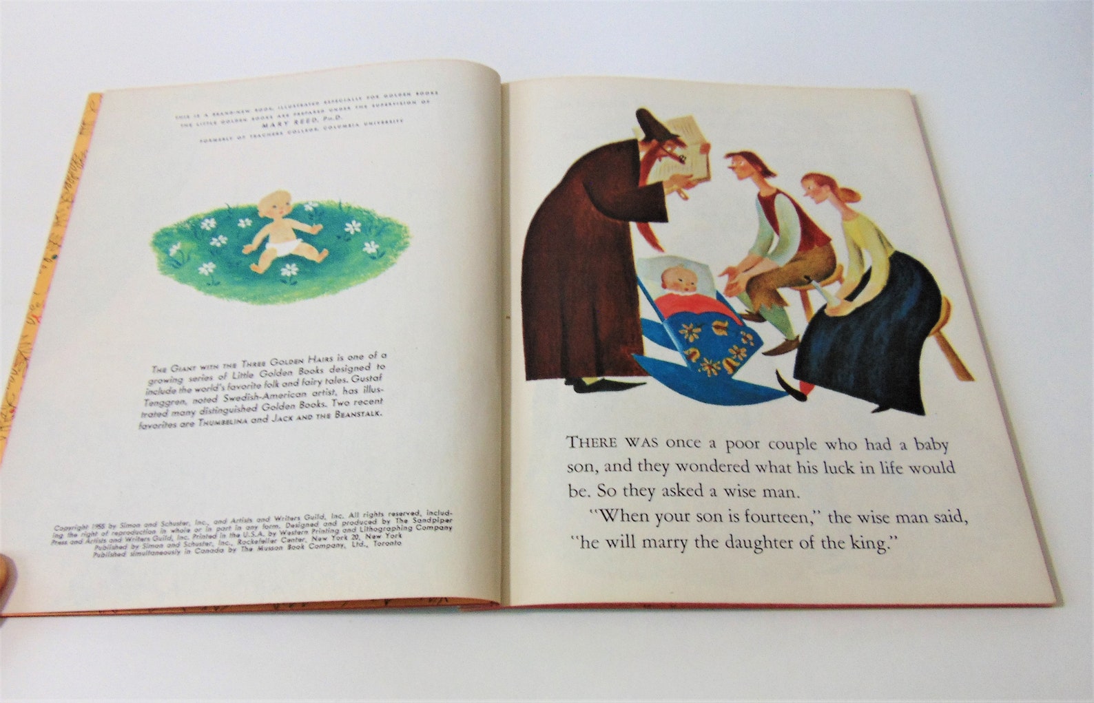 The Giant With the Three Golden Hairs Vintage 1950s Little - Etsy