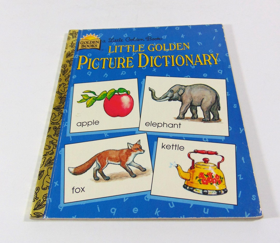Little Golden Picture Dictionary, Vintage Children's Book, Illustrated ...