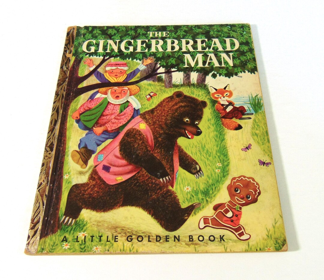 The Gingerbread Man, Vintage Little Golden Children's Book, Told by ...