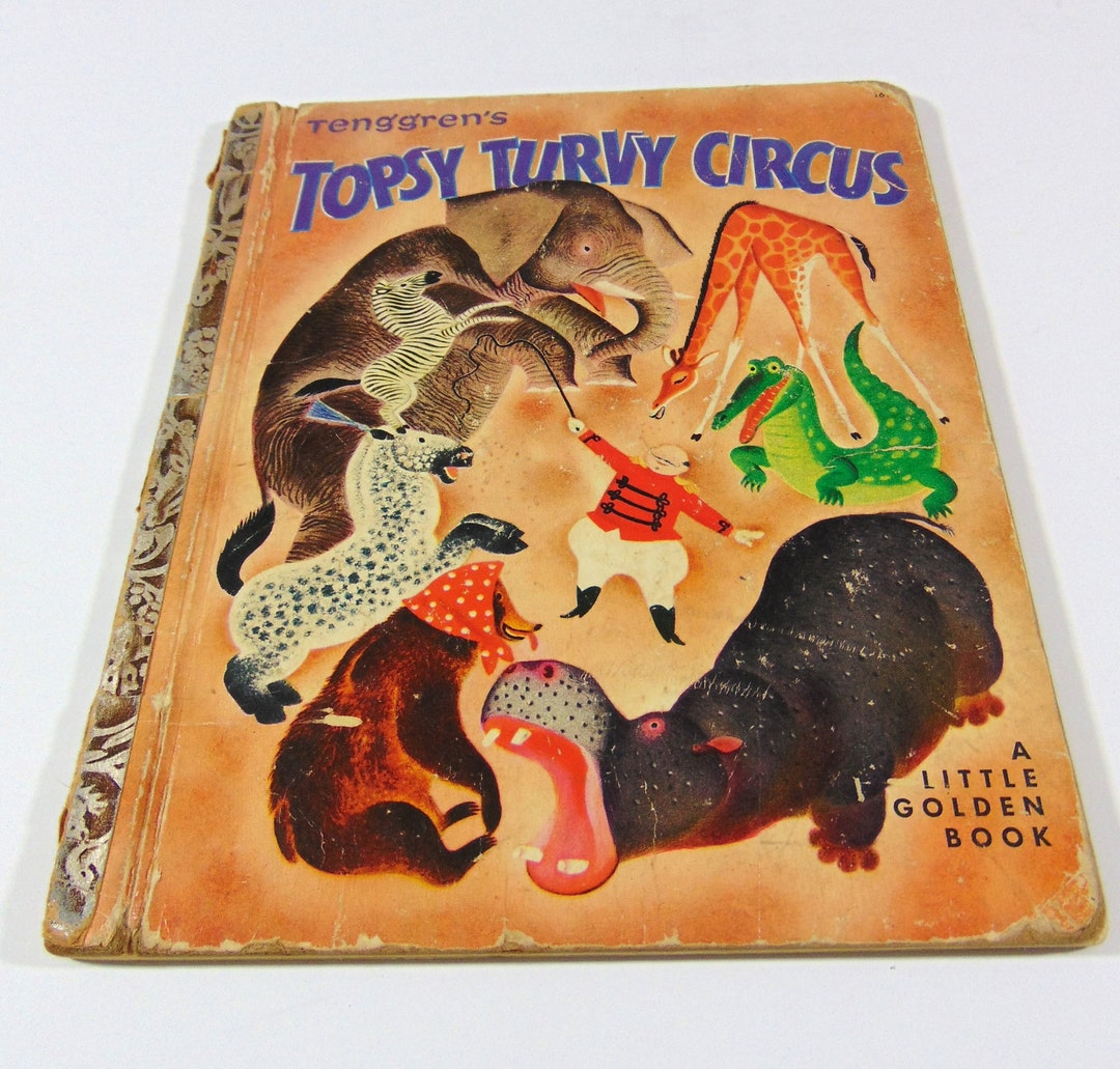 Topsy Turvy Circus, Vintage 1950s Little Golden Children's Book, by ...