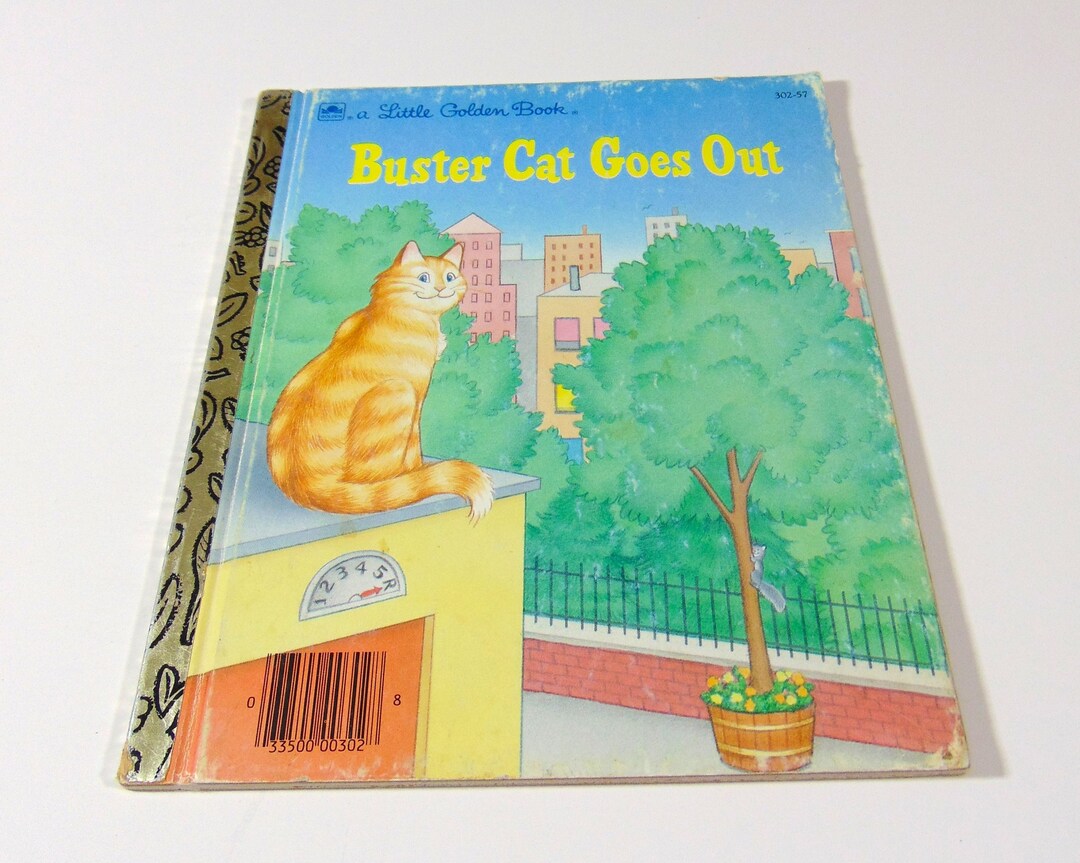 Buster Cat Goes Out, Vintage Little Golden Children's Book, Written by ...