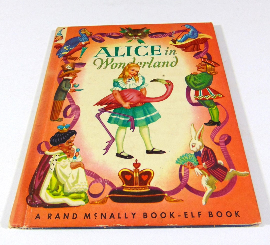 Alice in Wonderland, Vintage Rand Mcnally Children's Book, Story ...