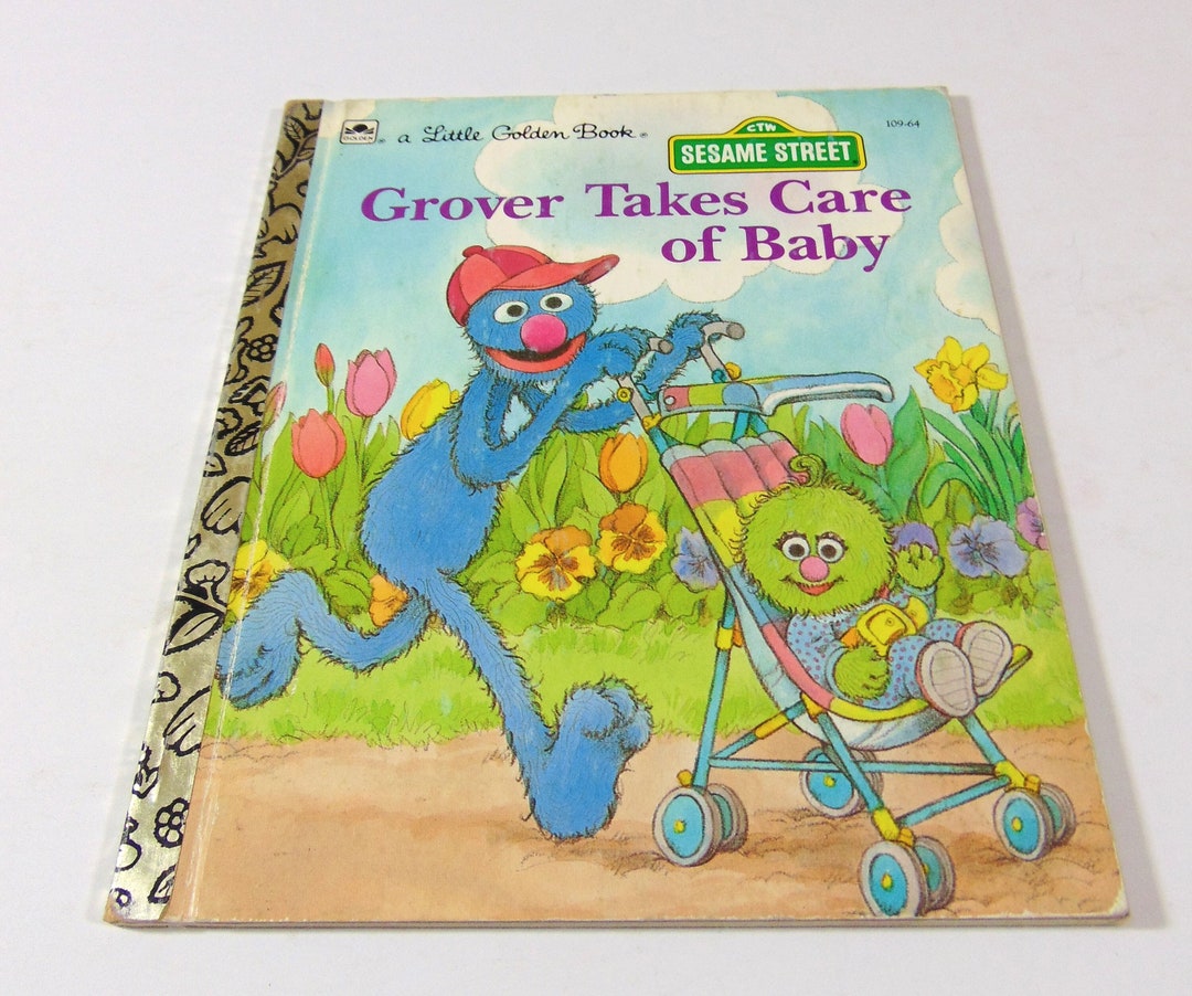 Grover Takes Care of Baby, Vintage Little Golden Children's Book ...