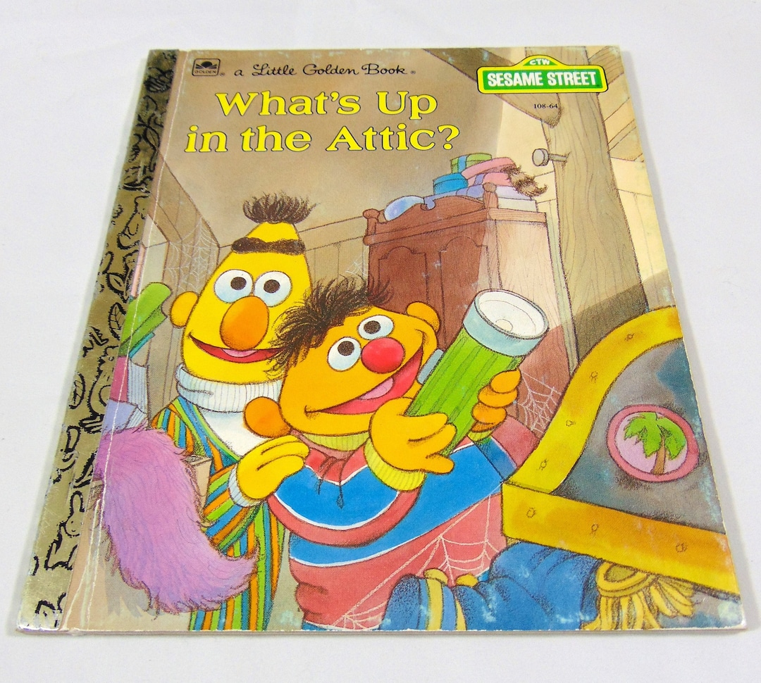 What's up in the Attic, Vintage 1990s Little Golden Children's Book ...