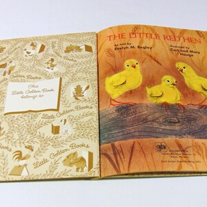The Little Red Hen, Vintage Little Golden Book, Told by Evelyn Begley ...