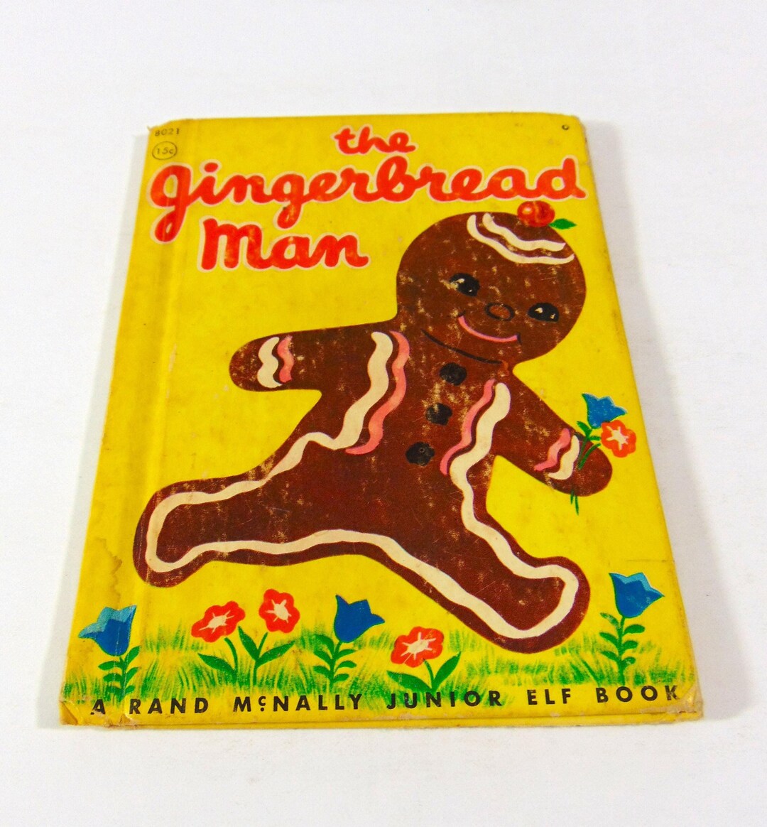 The Gingerbread Man, Vintage Rand Mcnally Elf Children's Book, Told by ...