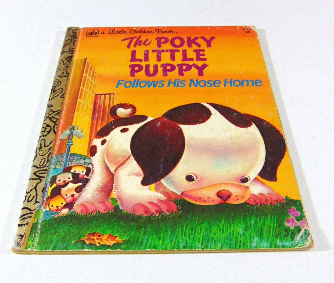 The Poky Little Puppy Follows His Nose Home, Vintage 1970s Little ...