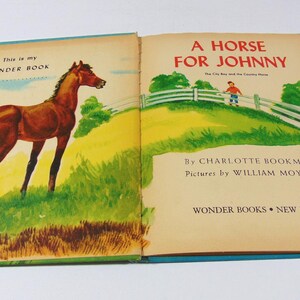 A Horse for Johnny, Vintage Wonder Children's Book, Written by ...
