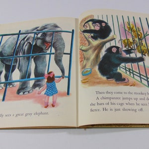 A Day at the Zoo, Vintage Little Golden Book, Written by Marion Conger ...