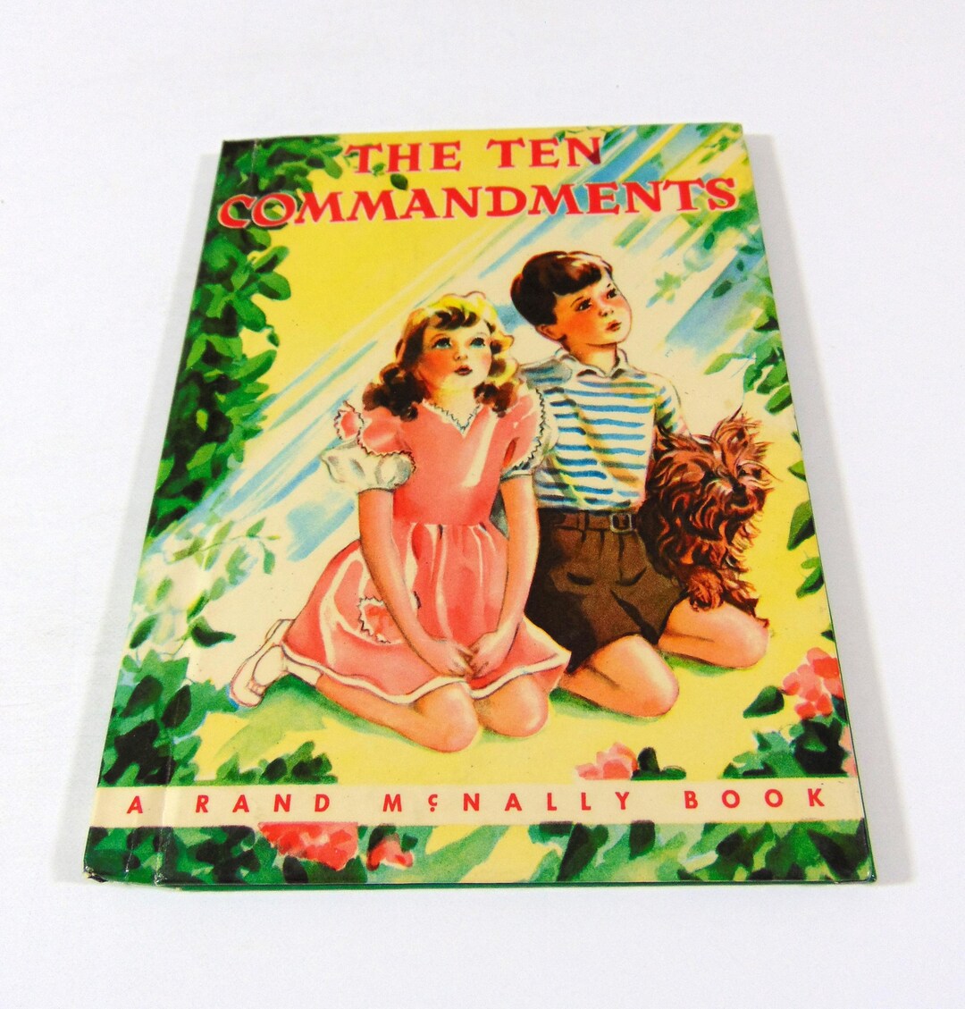 The Ten Commandments, Vintage Rand Mcnally Elf Children's Book, by Mary ...