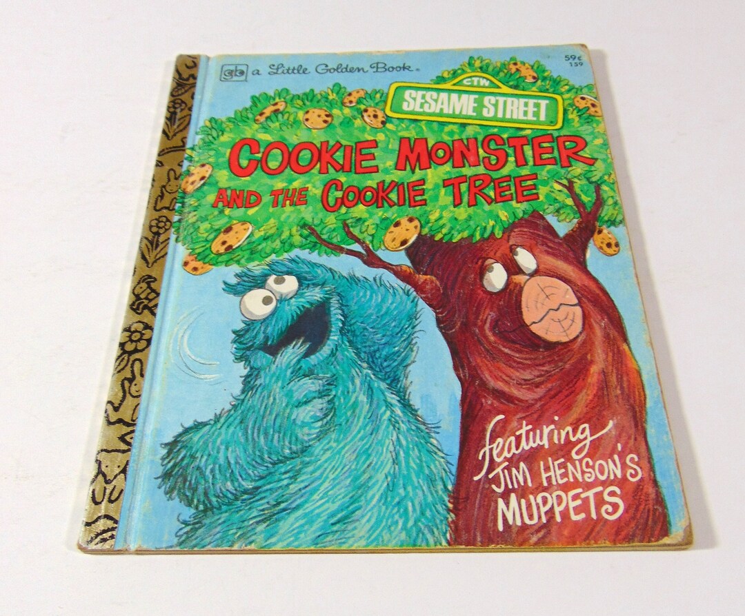Cookie Monster and the Cookie Tree, Vintage Little Golden Children's ...