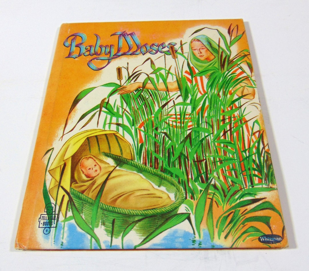 Baby Moses, Vintage 1950s Whitman Tell-a-tale Children's Book, Told by ...