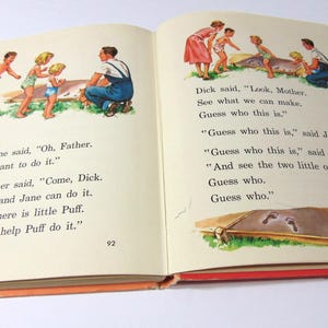 Guess Who, Vintage 1950s Children's School Book, New Basic Reader ...