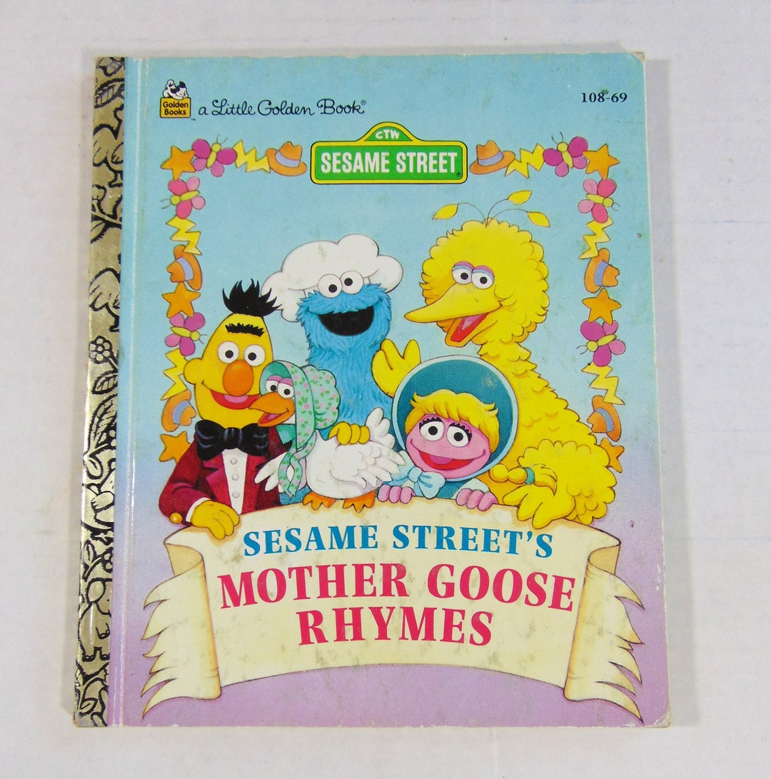 Sesame Street's Mother Goose Rhymes, Vintage 1990s Little Golden ...