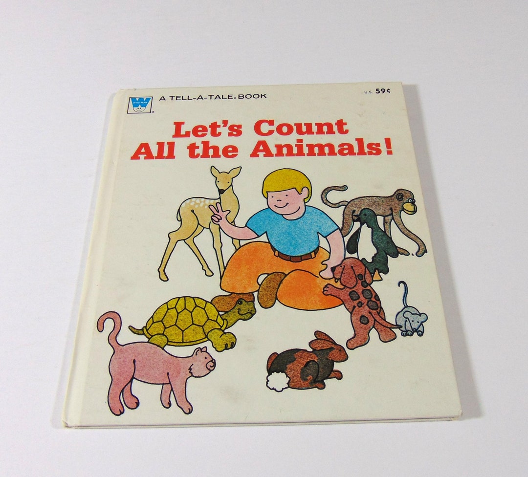 Let's Count All the Animals!, Vintage Whitman Tell-a-tale Children's ...