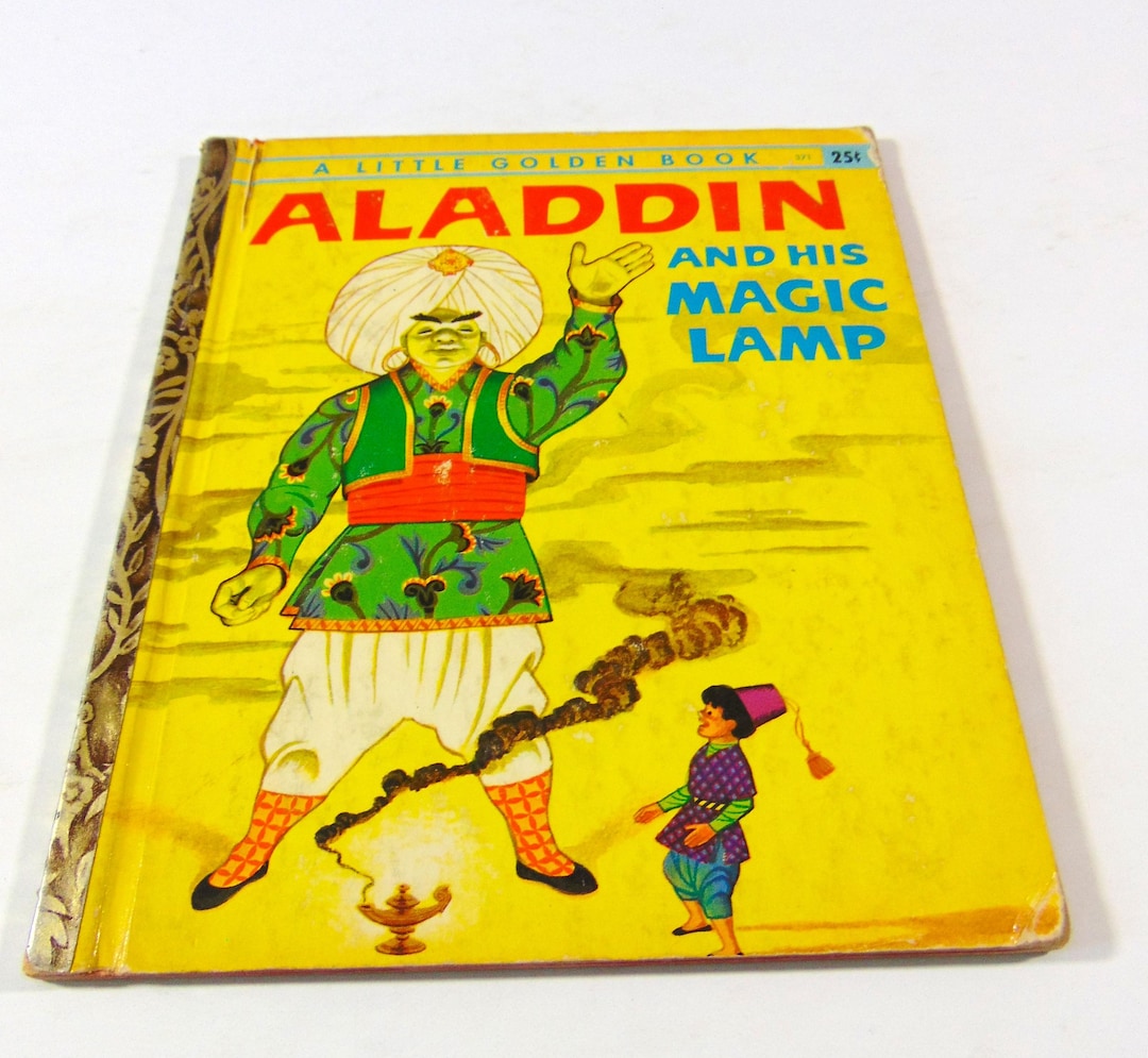 Aladdin and His Magic Lamp, Vintage Little Golden Book, A Thousand and ...