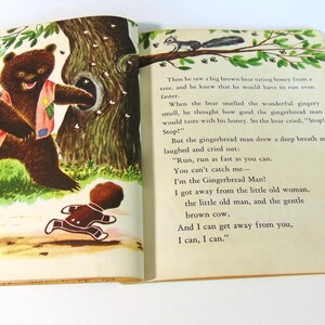 The Gingerbread Man, Vintage Little Golden Children's Book, Told by ...