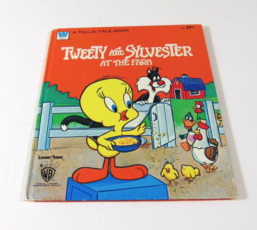 Tweety and Sylvester at the Farm, Vintage Whitman Tell-a-tale Children ...