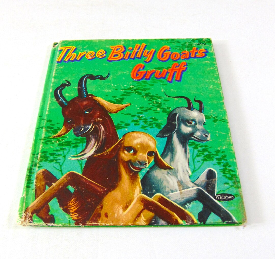 Three Billy Goats Gruff, Vintage Whitman Tell-a-tale Children's Book ...