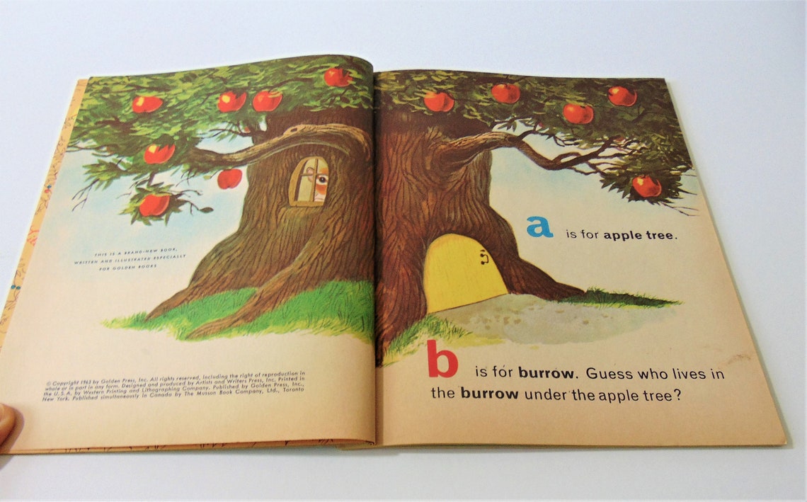 Chipmunk's ABC Vintage 1960s Little Golden Children's - Etsy