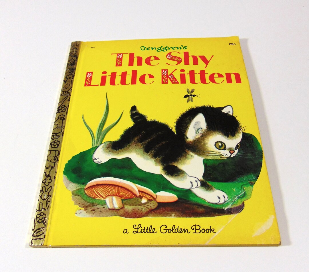 The Shy Little Kitten, Vintage Little Golden Book, Written by Cathleen ...