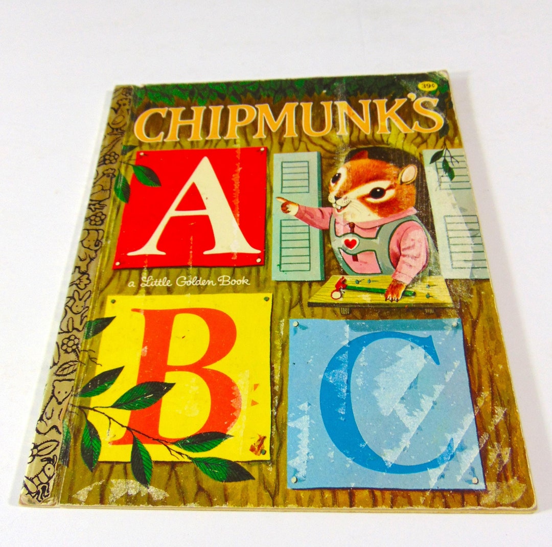 Chipmunk's ABC, Vintage Little Golden Book, Written by Roberta Miller ...