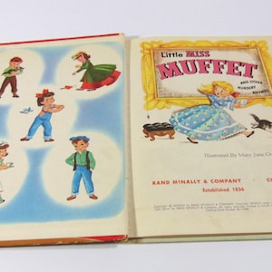 Little Miss Muffet and Other Nursery Rhymes, Vintage Rand Mcnally Elf ...
