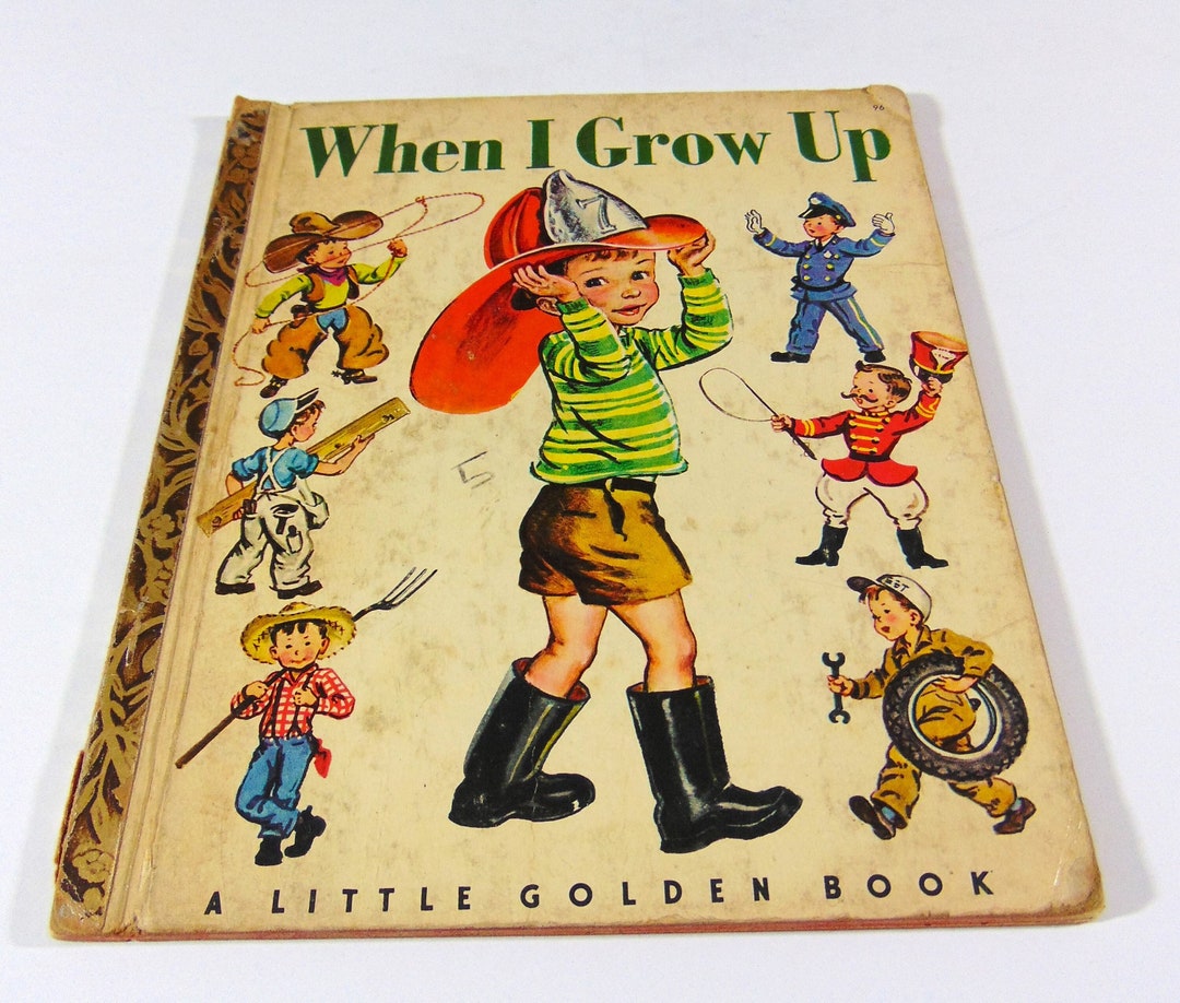 When I Grow Up, Vintage Little Golden Children's Book, by Kay and Harry ...
